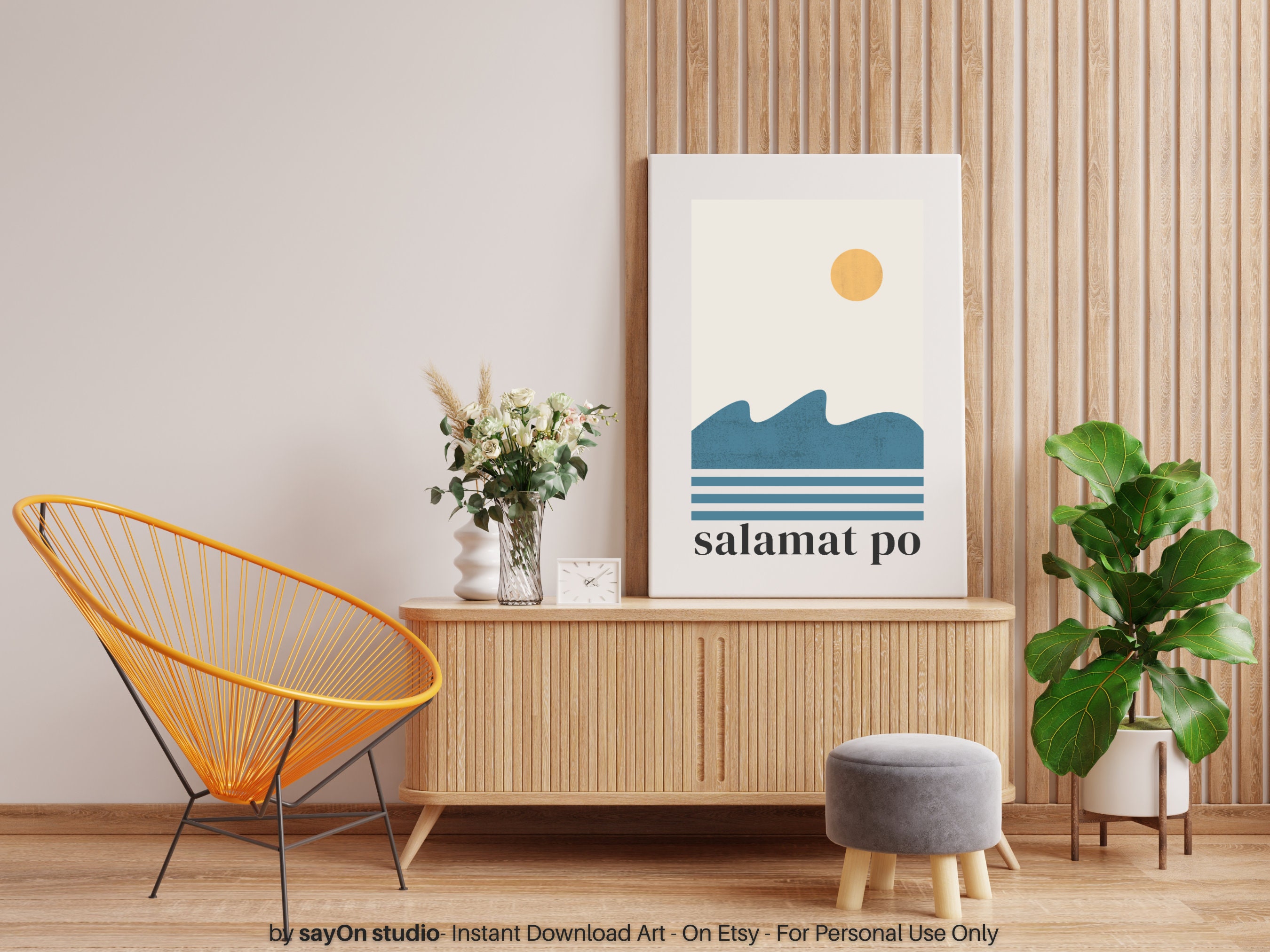 Filipino Thank You Poster: Salamat Po Wall Art (digital Download) - Etsy