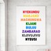 Swahili Colors Wall Art Print,swahili Language Decor,educational Poster ...