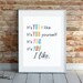 It's You I Like Mr Rogers Quote Kids Positive Prints Educational Poster ...