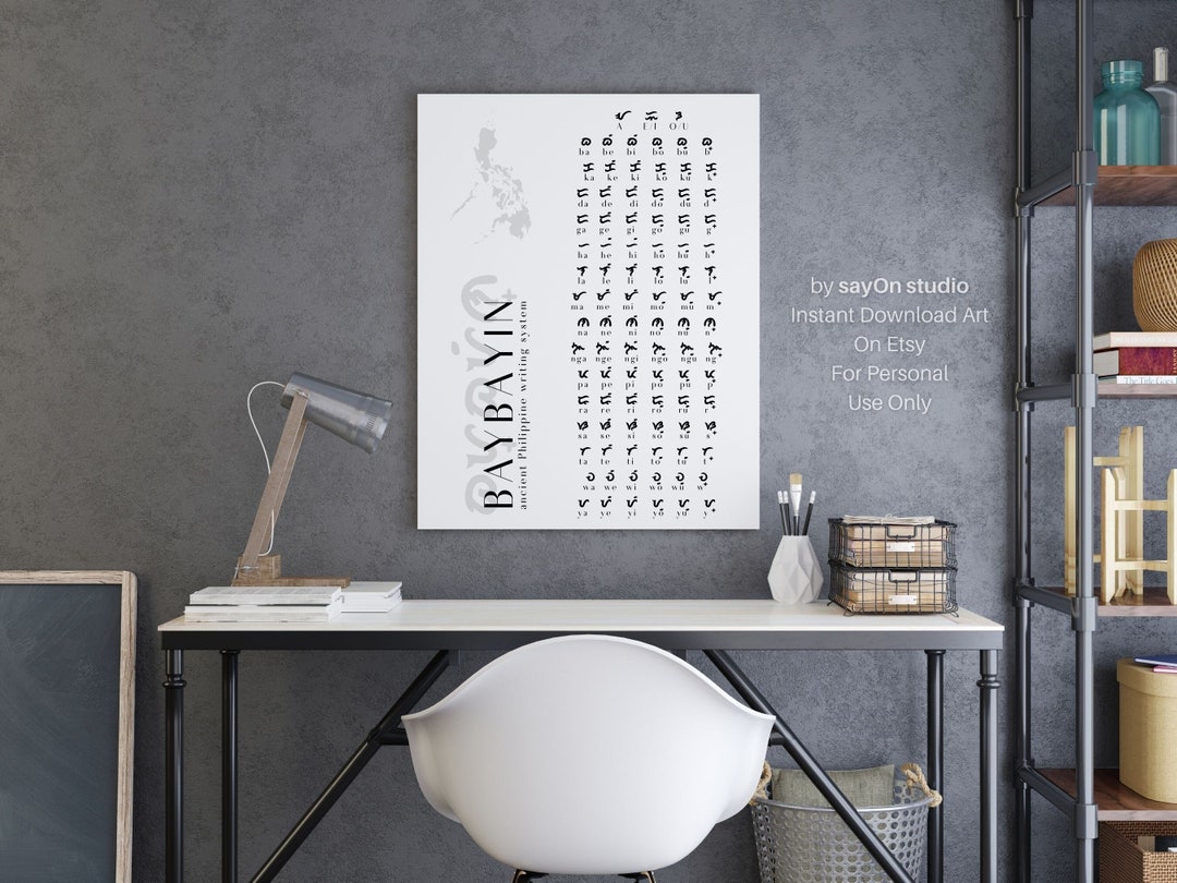 Filipino Baybayin Poster Ancient Philippine Script Reading and Writing ...