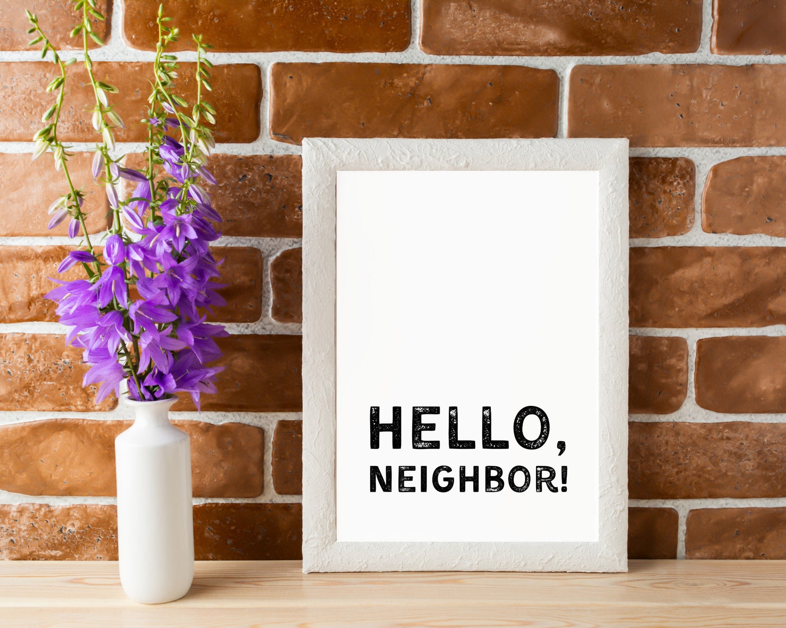 Mister Rogers Quote Hello Neighbor Print Entryway Home Decor Kids ...