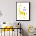 Giraffe 'be Kind' Poster: Safari Animal Kid's Room Decor (digital ...