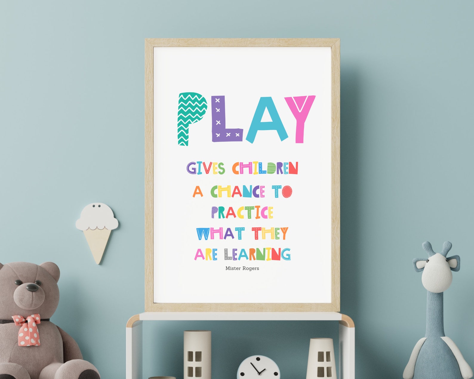 Printable Classroom Inspirational Quote Children's Playroom Wall Art ...