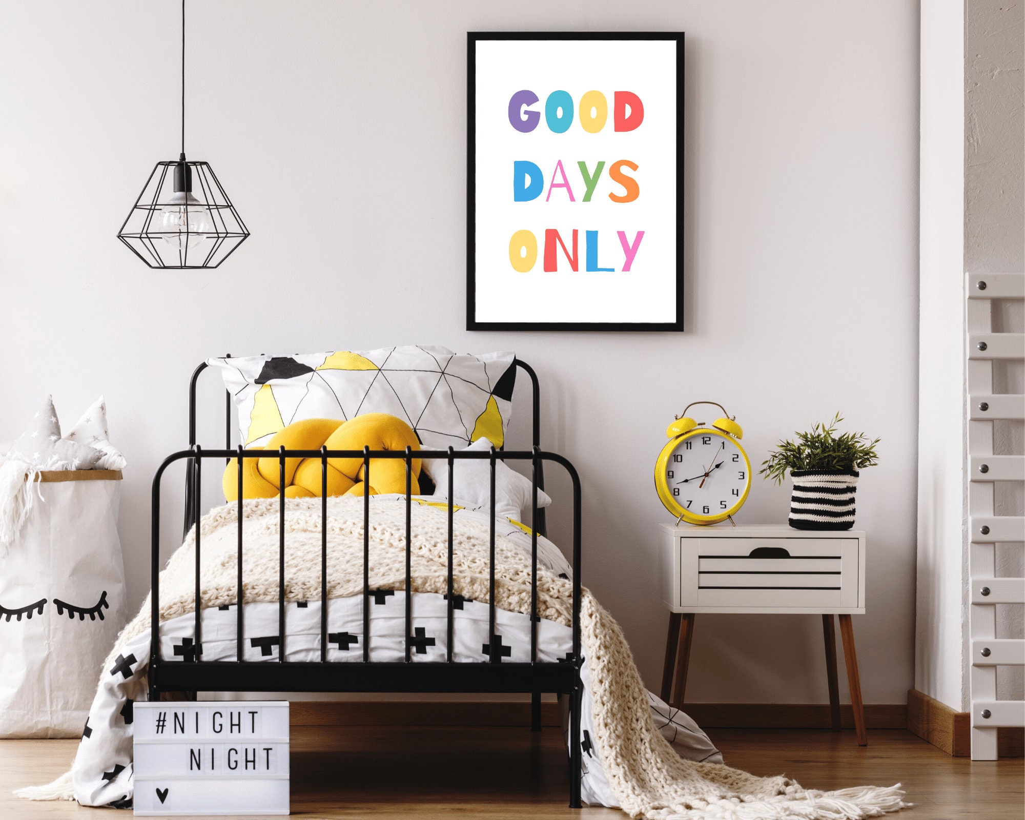 Good Days Onlycolorful Nursery Decormotivational - Etsy