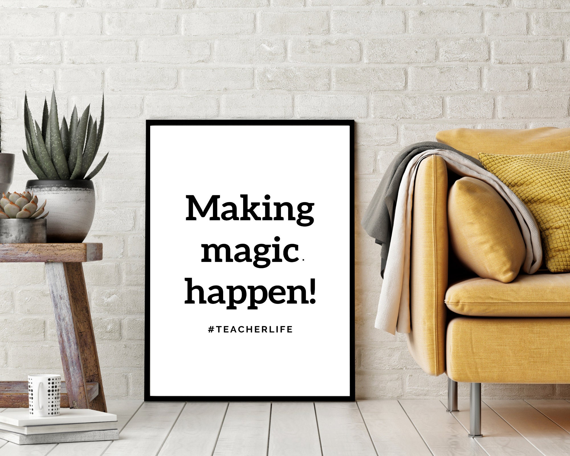 Teacher Life Printable Making Magic Happen Motivation - Etsy