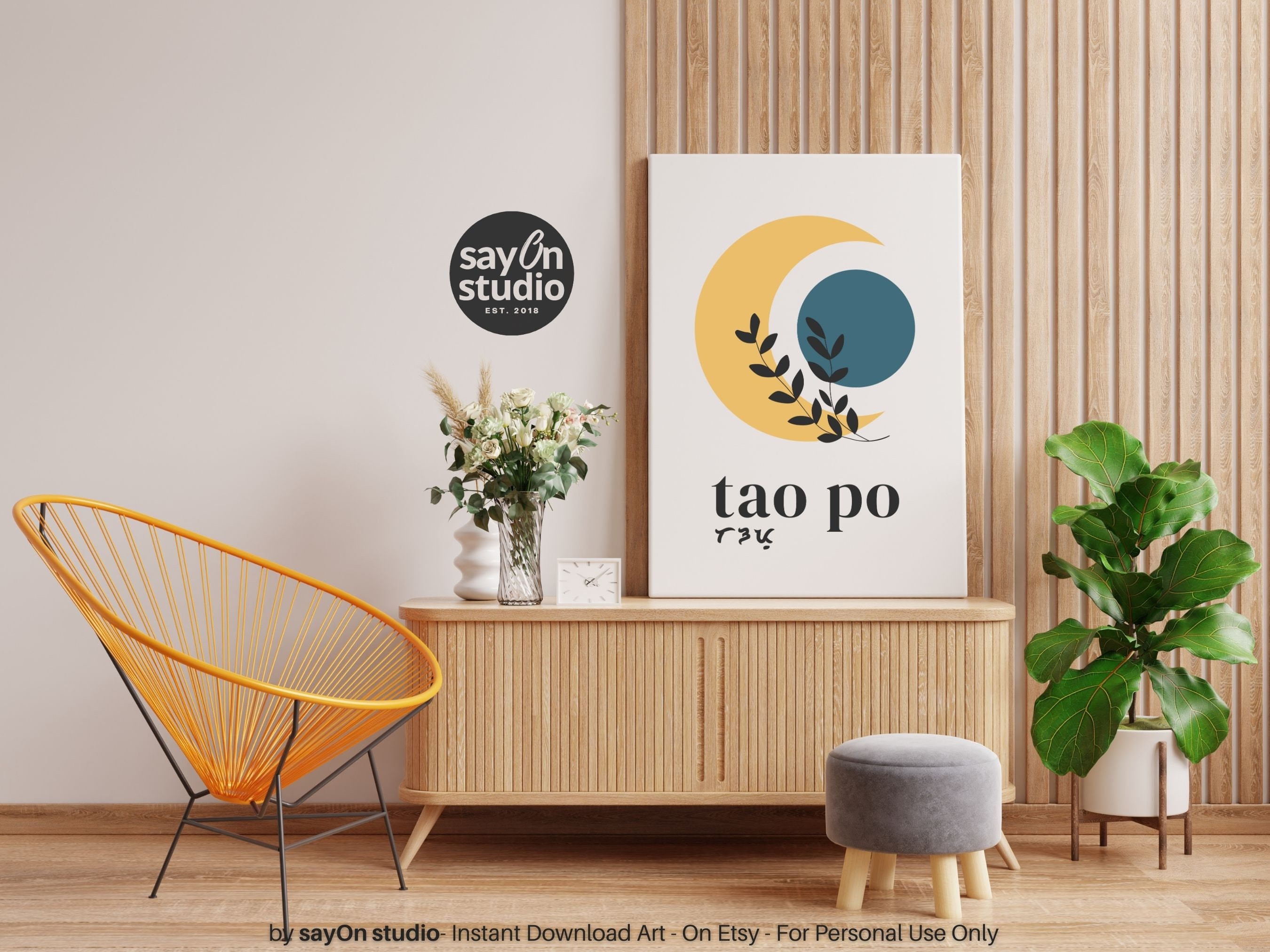 Filipino Greeting Wall Art Tao Po Philippine Art Gift for Filipinos ...