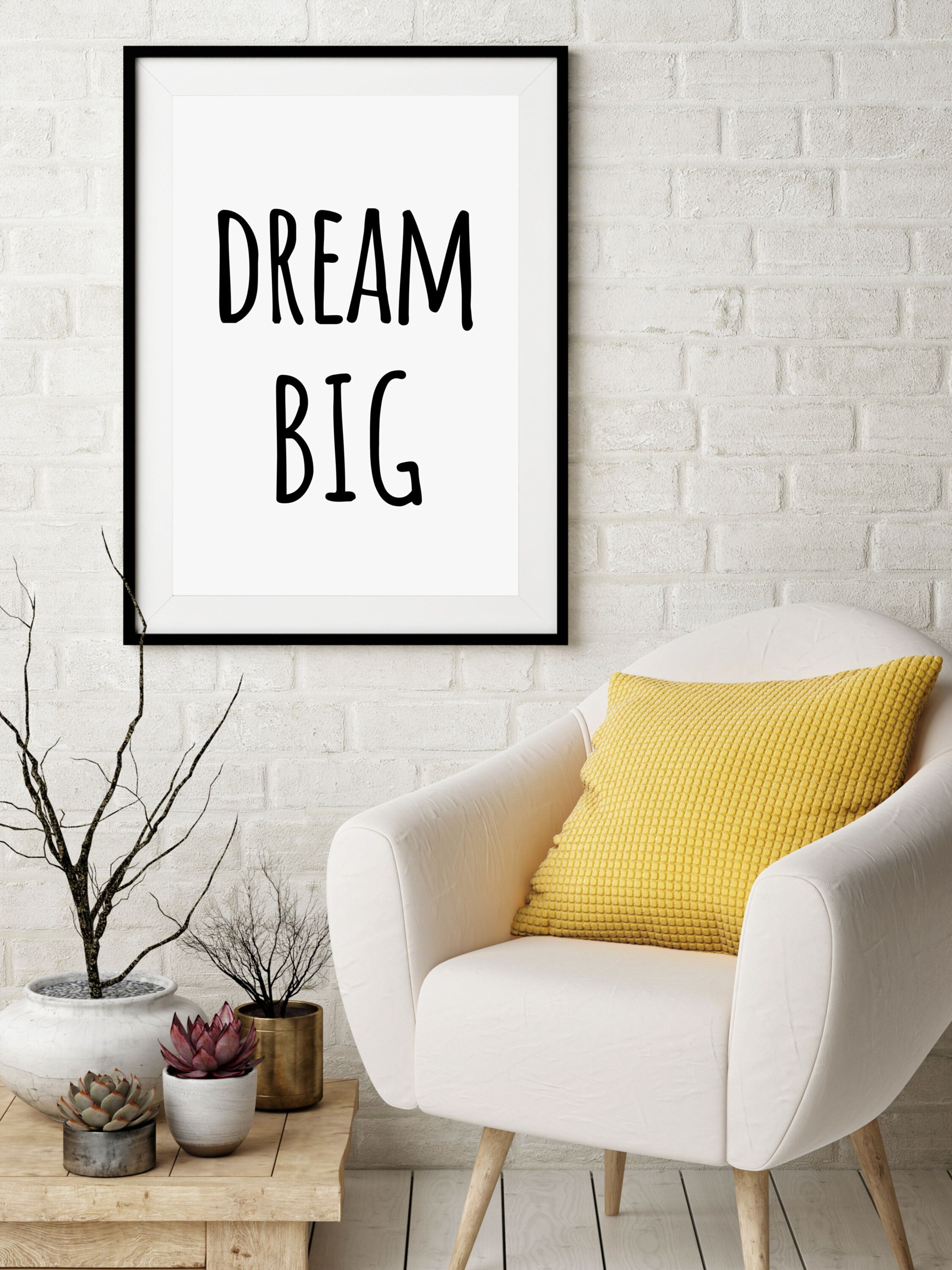 Dream Big Inspirational Quote Printhome - Etsy