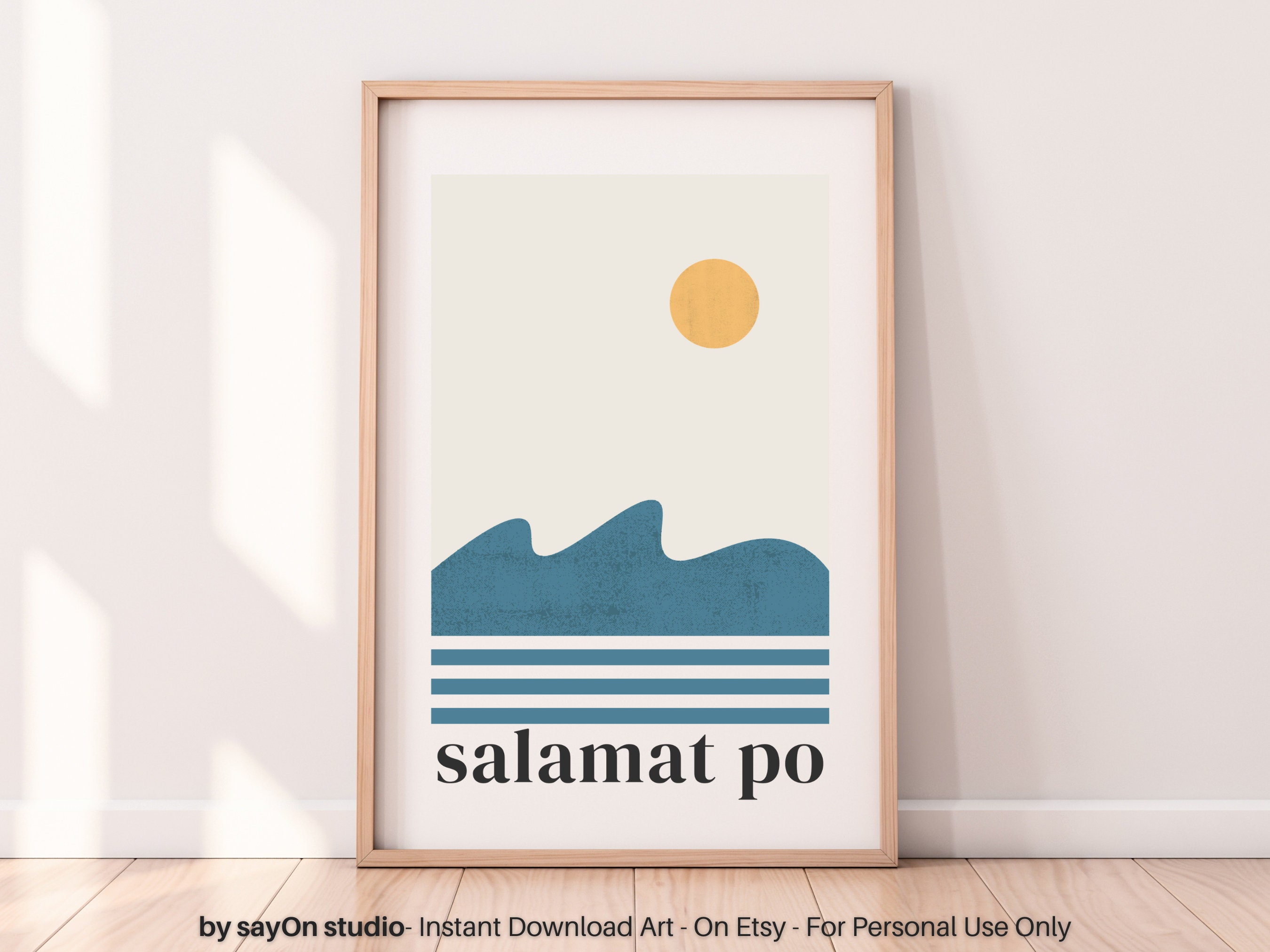 Filipino Thank You Poster: Salamat Po Wall Art (digital Download) - Etsy