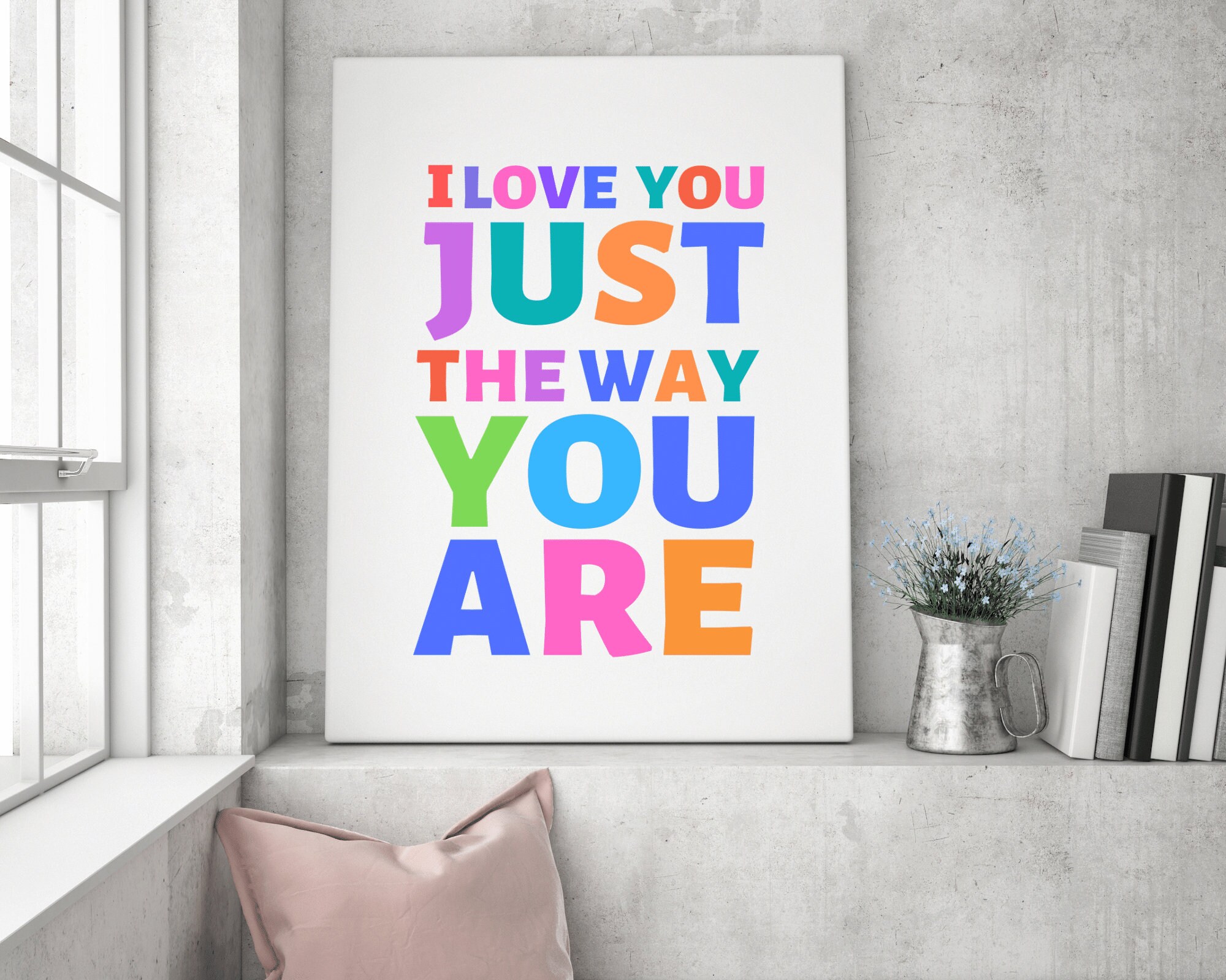 Love Quote Printable Kids Nursery Wall Art Decor Easy Gift | Etsy