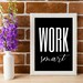 Entrepreneur Motivational Poster Business Office Decor Work Smart Quote ...