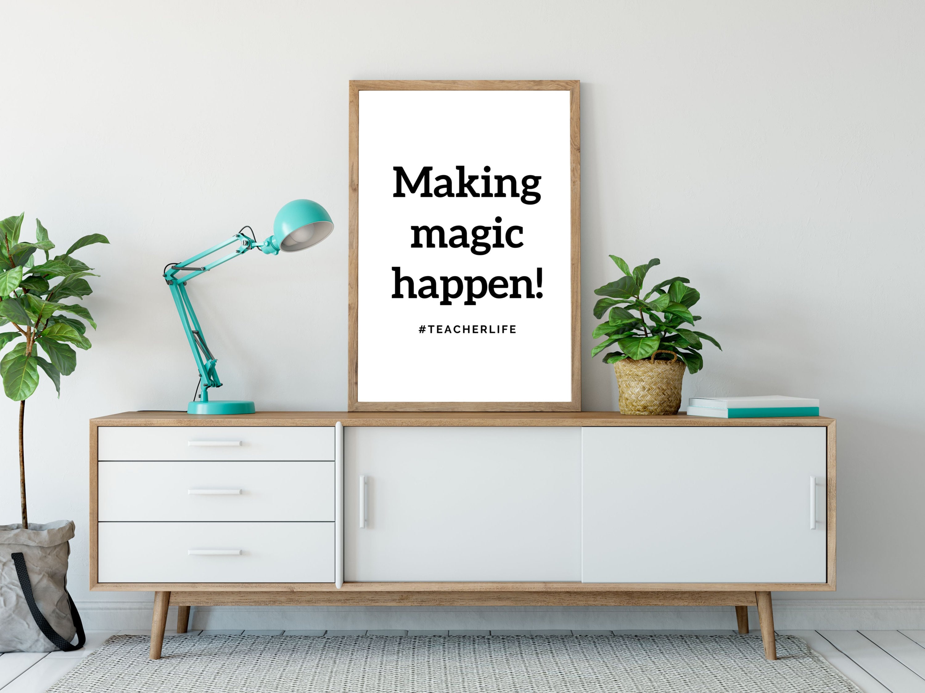 Teacher Life Printable Making Magic Happen Motivation - Etsy