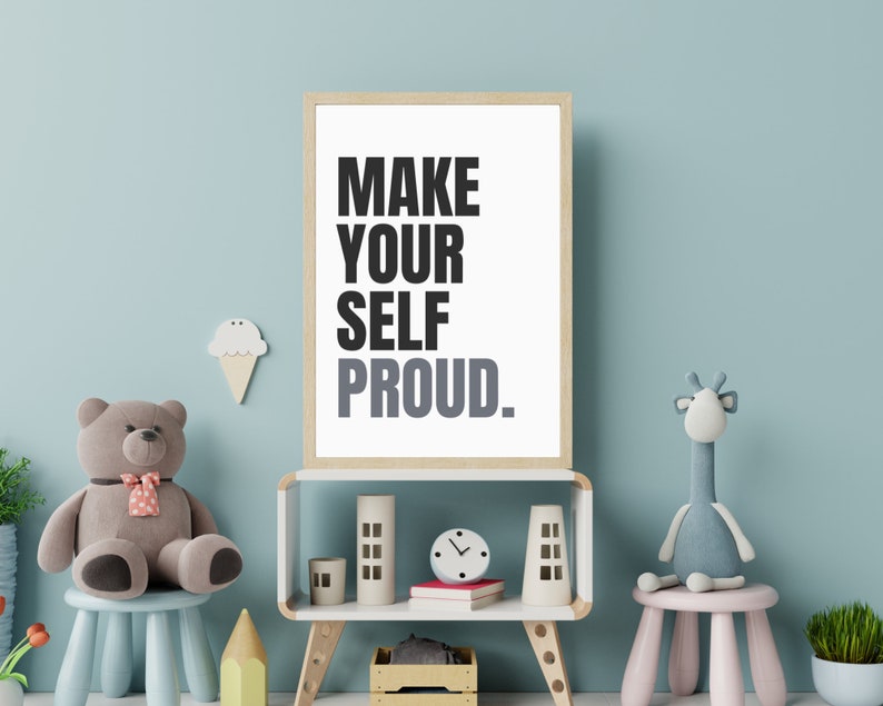 Big Bold Words Black and White Inspirational Quote for | Etsy