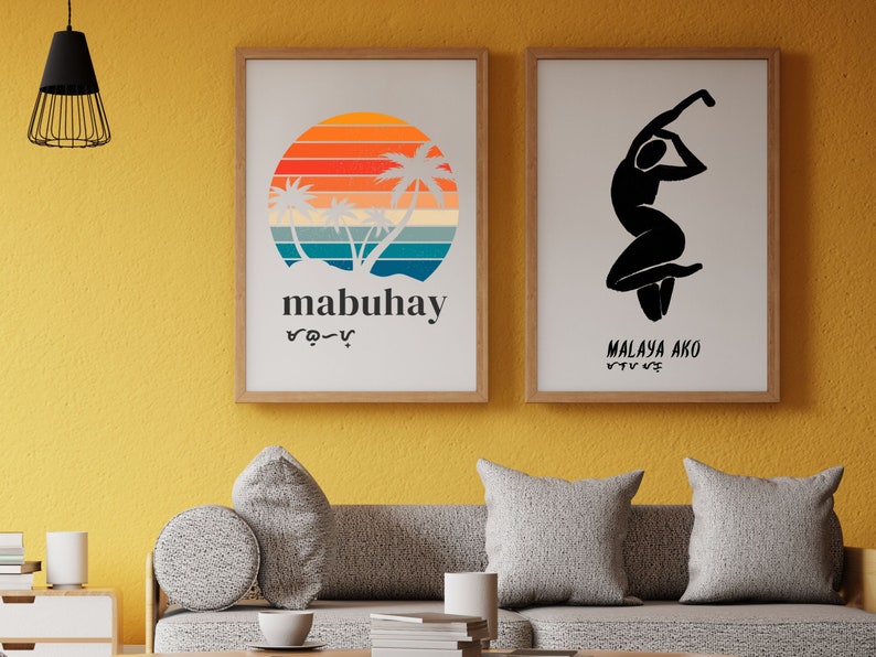 Mabuhay Filipino Wall Art Tropical Philippines Art Poster for Home ...