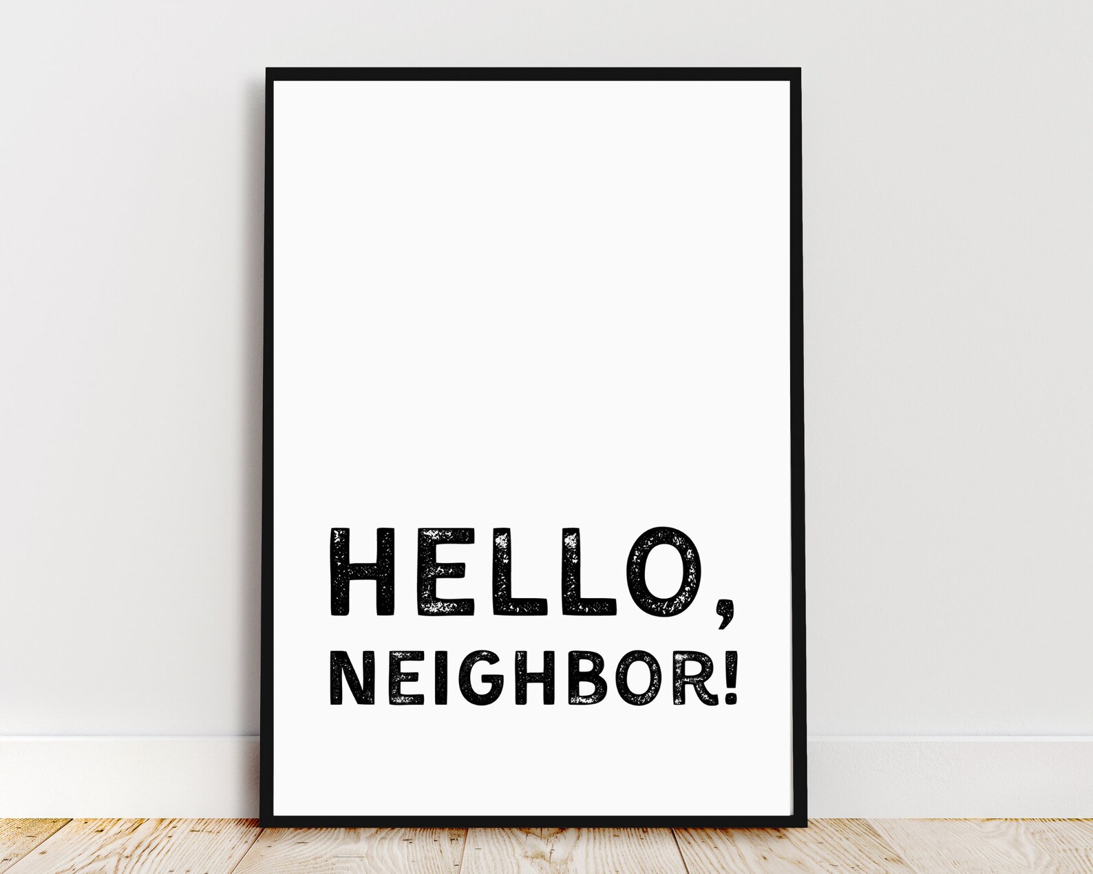 Mister Rogers Quote Hello Neighbor Print Entryway Home Decor Kids ...