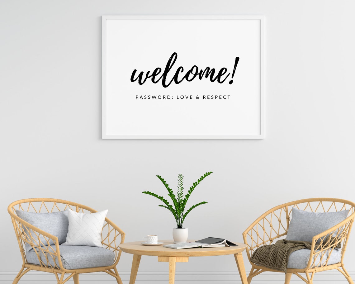 Welcome Sign Printentryway Wall Artwelcome Quoteslove and - Etsy