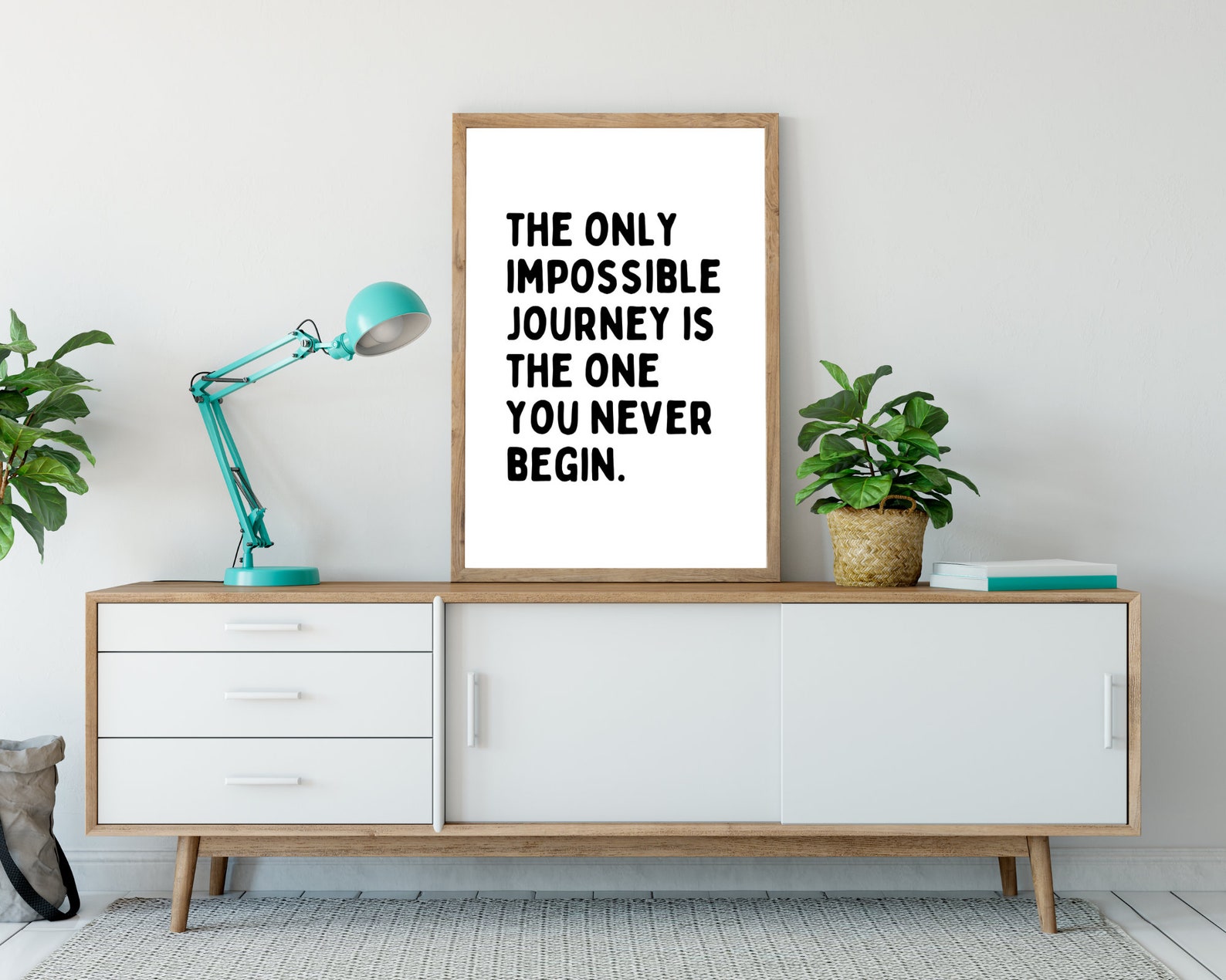 Printable Quote Inspirational Wall Art Black and White Office | Etsy