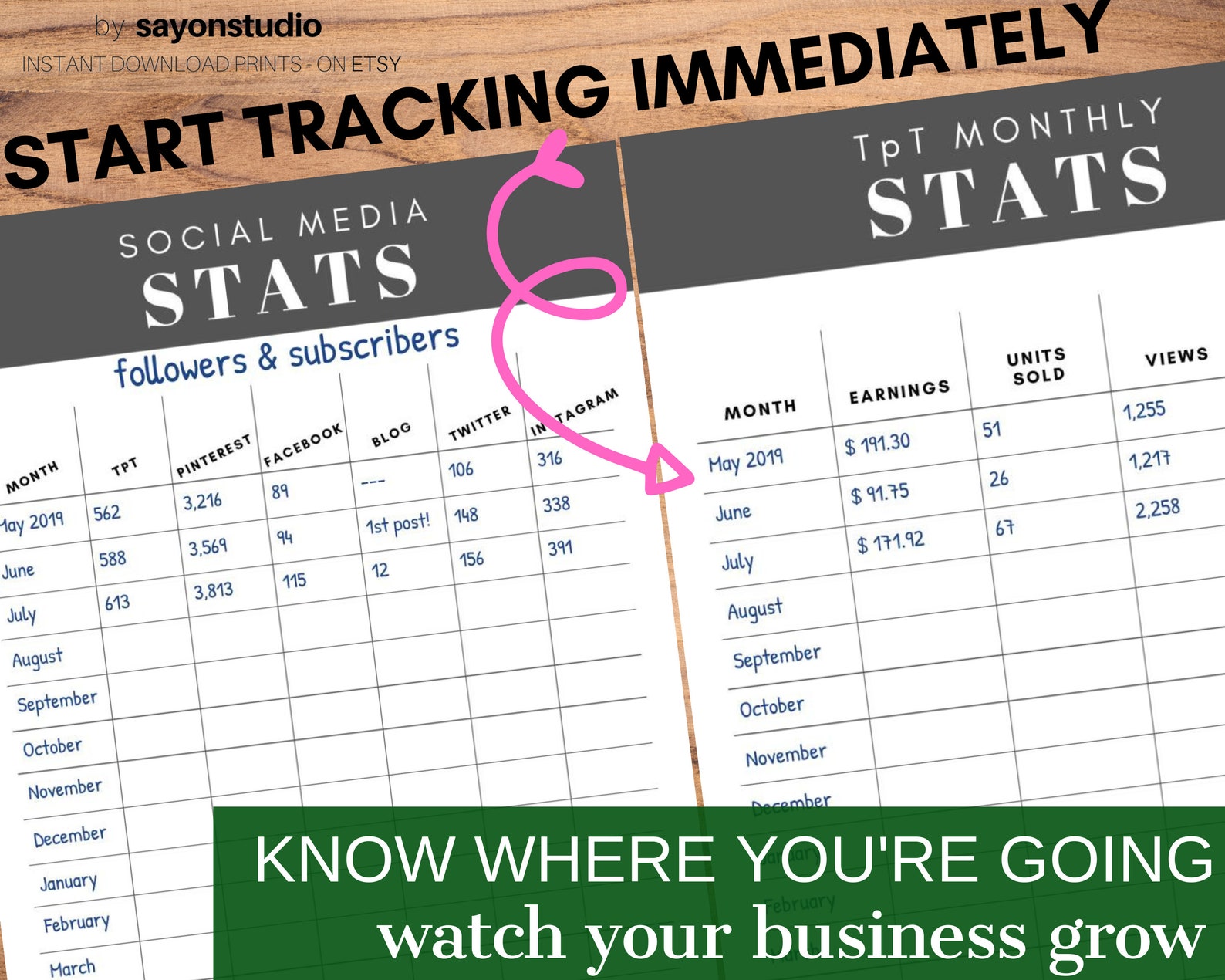 Business Planner Printable Organizer Tpt Teacher Authors Daily Tracker ...