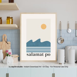 Filipino Thank You Poster: Salamat Po Wall Art (digital Download) - Etsy
