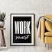 Entrepreneur Motivational Poster Business Office Decor Work Smart Quote ...