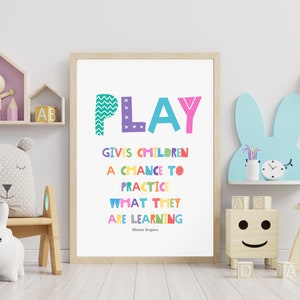Printable Classroom Inspirational Quote | Children's Playroom Wall Art ...