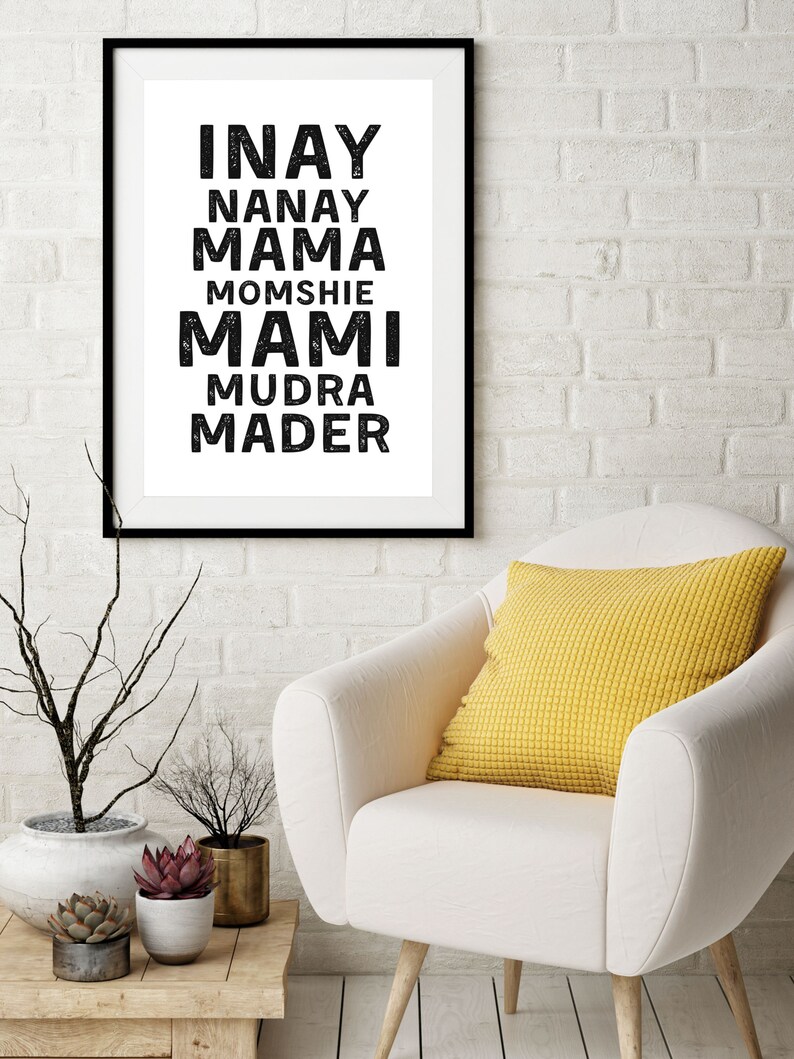 Filipino Mother,filipino Wall Art Decoration,mother's Day Gift,inay ...