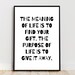 Meaning of Life Printable Purpose of Life Wall Art Kids - Etsy