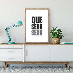 Que Sera Sera Print , Italian Wall Art, What Will Be Home Wall Art ...