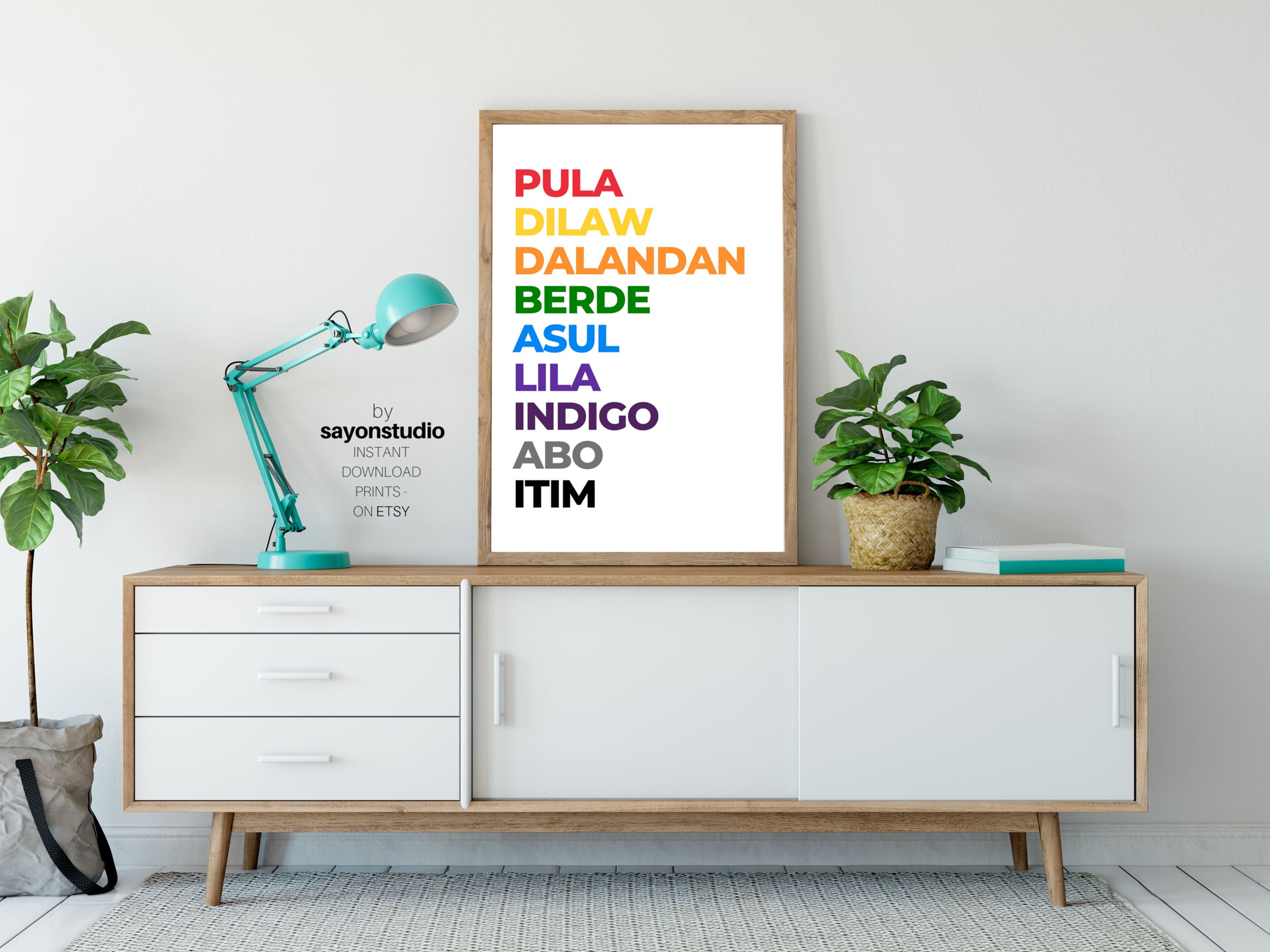 Bisaya Colors Print: Filipino Nursery Wall Art (digital Download) - Etsy