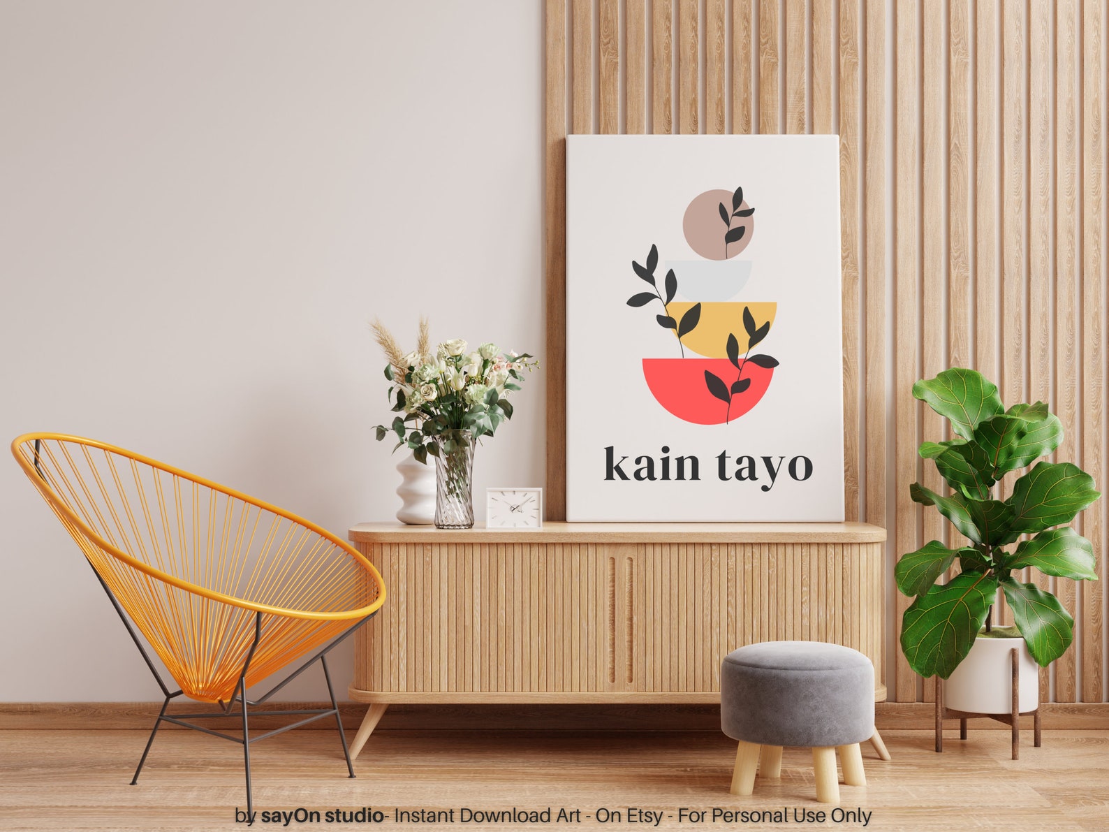 Kain Tayo Filipino Kitchen Art: Boho Decor Print (digital Download) - Etsy
