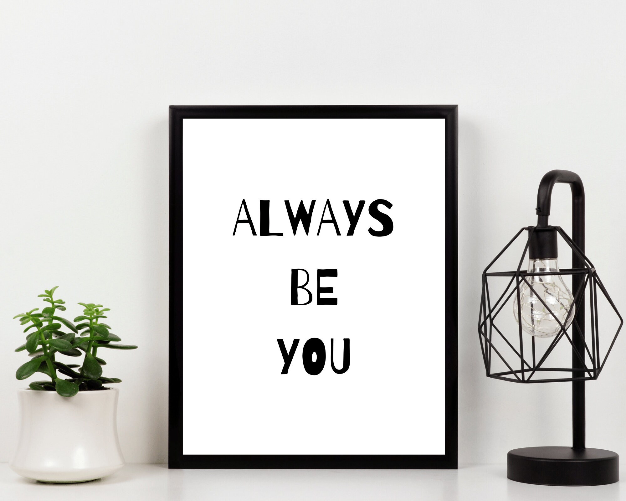 Always Be You Printable Kids Positive Affirmation Quotes - Etsy