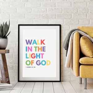 Walk in the Light of God,bible Verse, Christian Scripture,inspiring ...