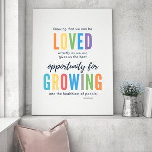 Mr. Rogers Quote Kids Colorful Nursery Printable Wall Decor Quote About ...
