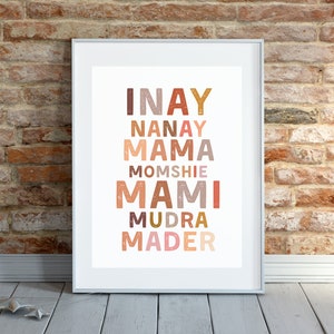Filipino Mom Mother's Day Gift Printable Poster | Typography Graphic ...