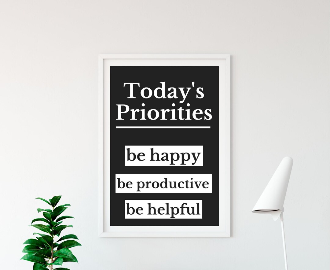 Be Happy Digital Download,print,positive Typography,printable,wall Art ...