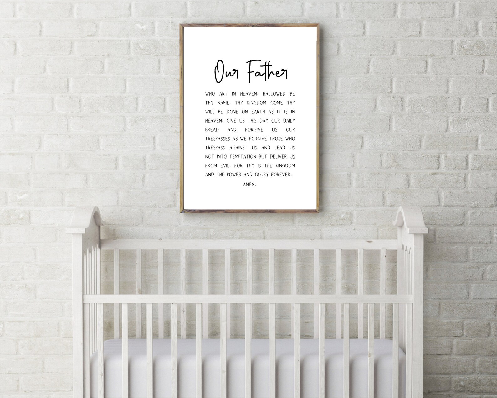 Our Father Wall Artthe Lord's Prayer Printablechristian - Etsy