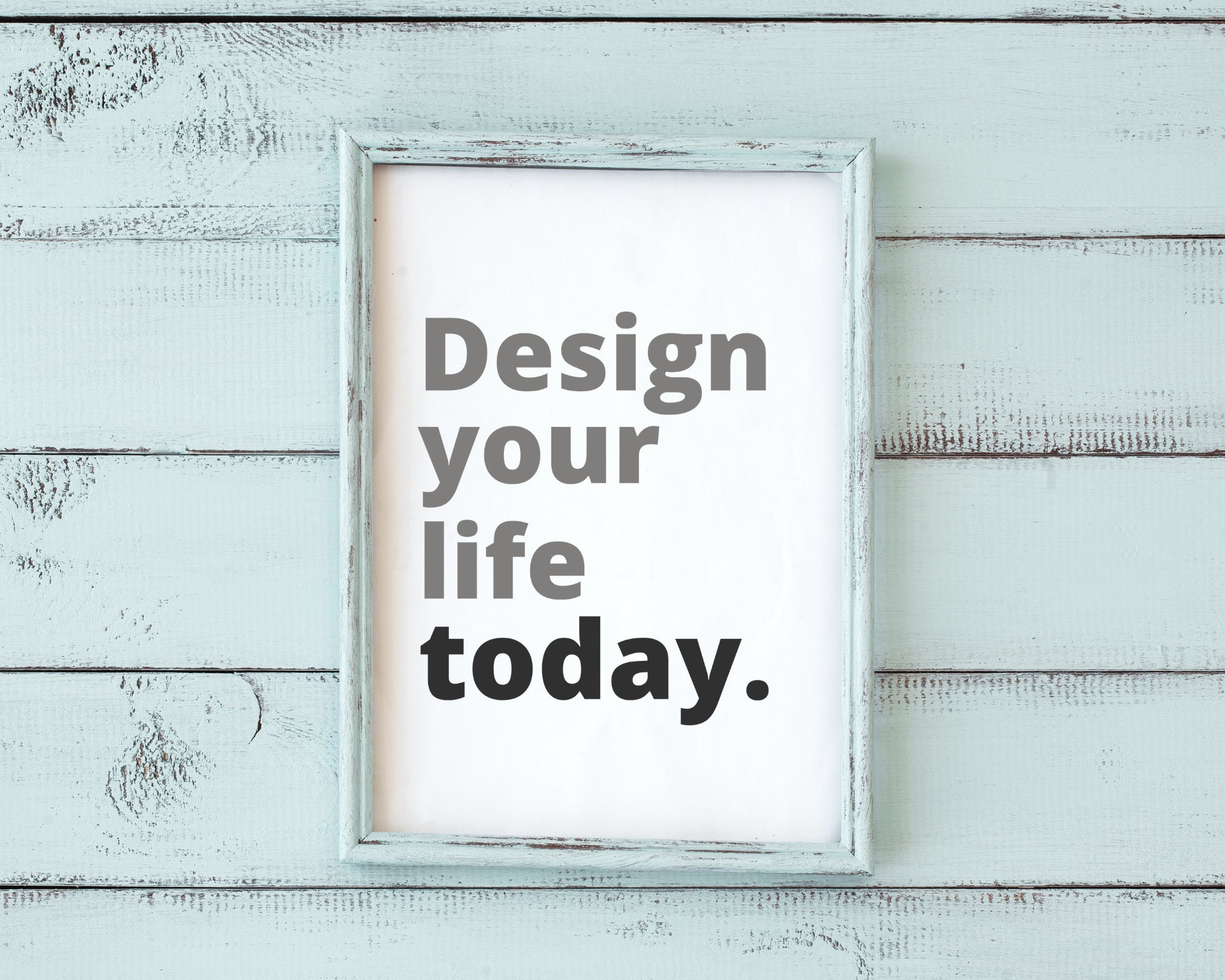 Motivational Quote About Life Poster Office Wall Art Black | Etsy