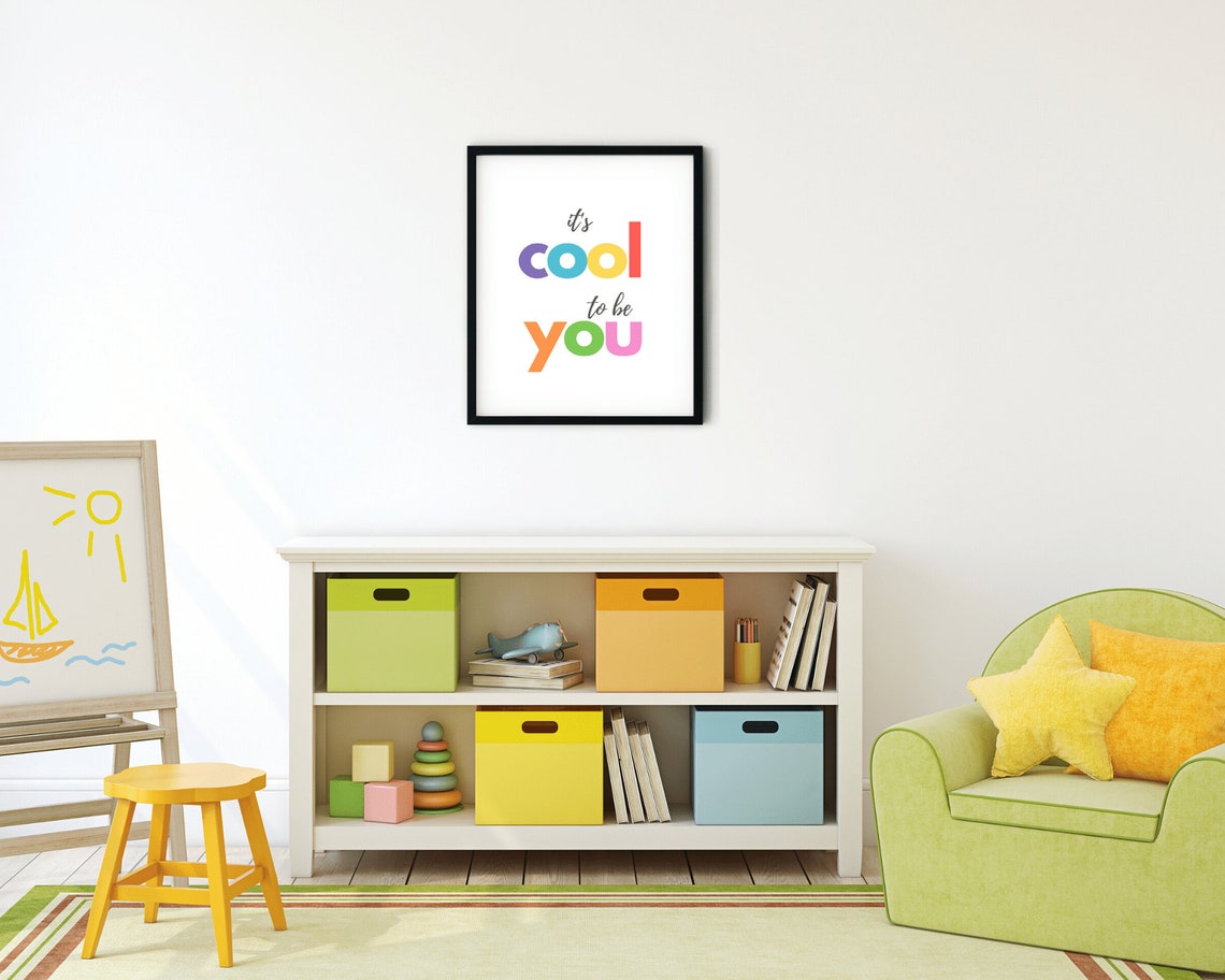 Children's Positive Quote Printable Wall Art Classroom | Etsy