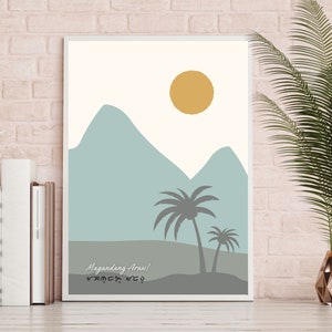 Magandang Araw Poster in Filipino Tropical Paradise Entryway Home Wall ...