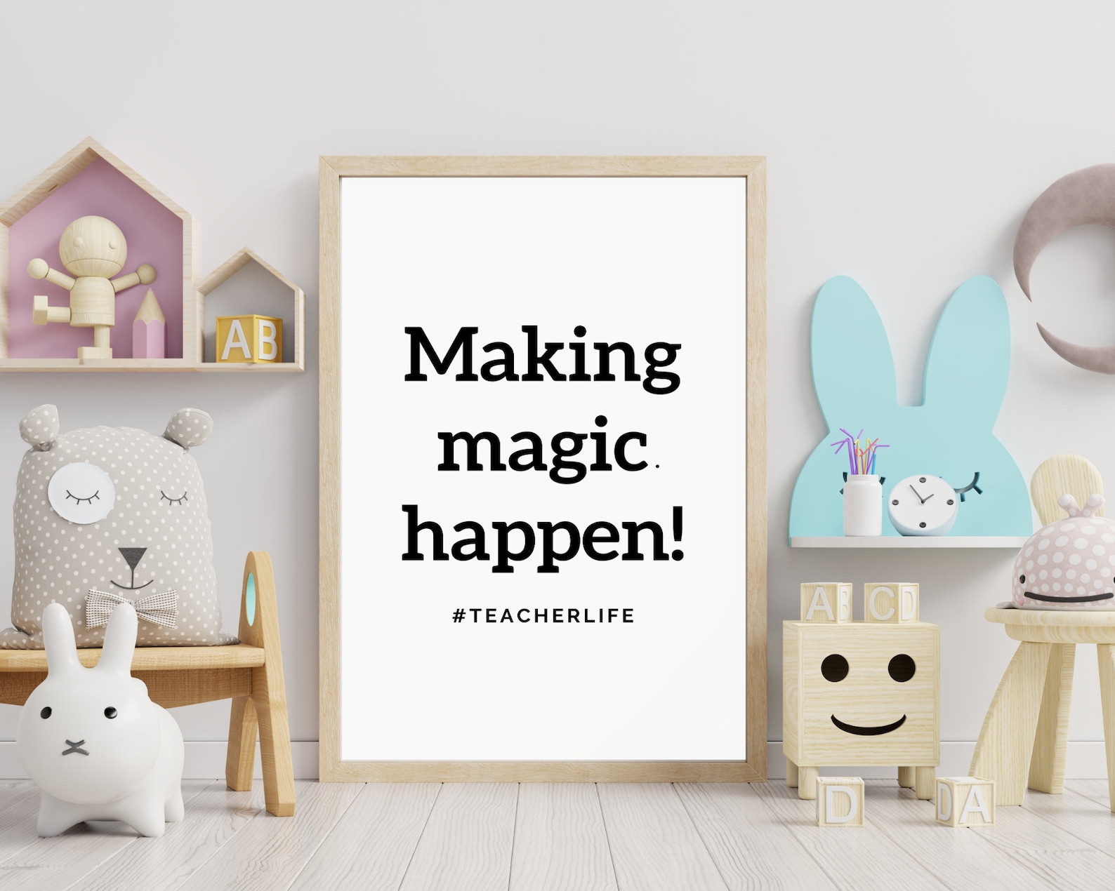 Teacher Life Printable Making Magic Happen Motivation | Etsy