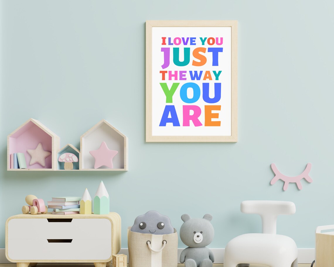 Love Quote Printable Kids Nursery Wall Art Decor Easy Gift - Etsy