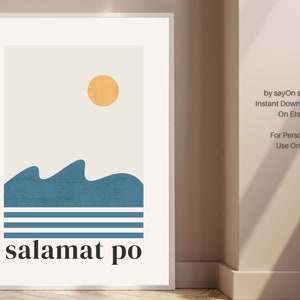Filipino Thank You Poster: Salamat Po Wall Art (digital Download) - Etsy