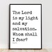 Christian Home Decor: the Lord is My Light Bible Verse Print (digital ...
