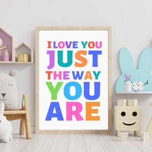 Love Quote Printable Kids Nursery Wall Art Decor Easy Gift Ideas ...