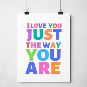 Love Quote Printable Kids Nursery Wall Art Decor Easy Gift Ideas ...