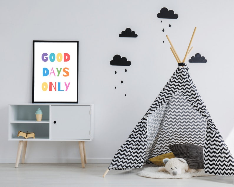 Good Days Onlycolorful Nursery Decormotivational - Etsy
