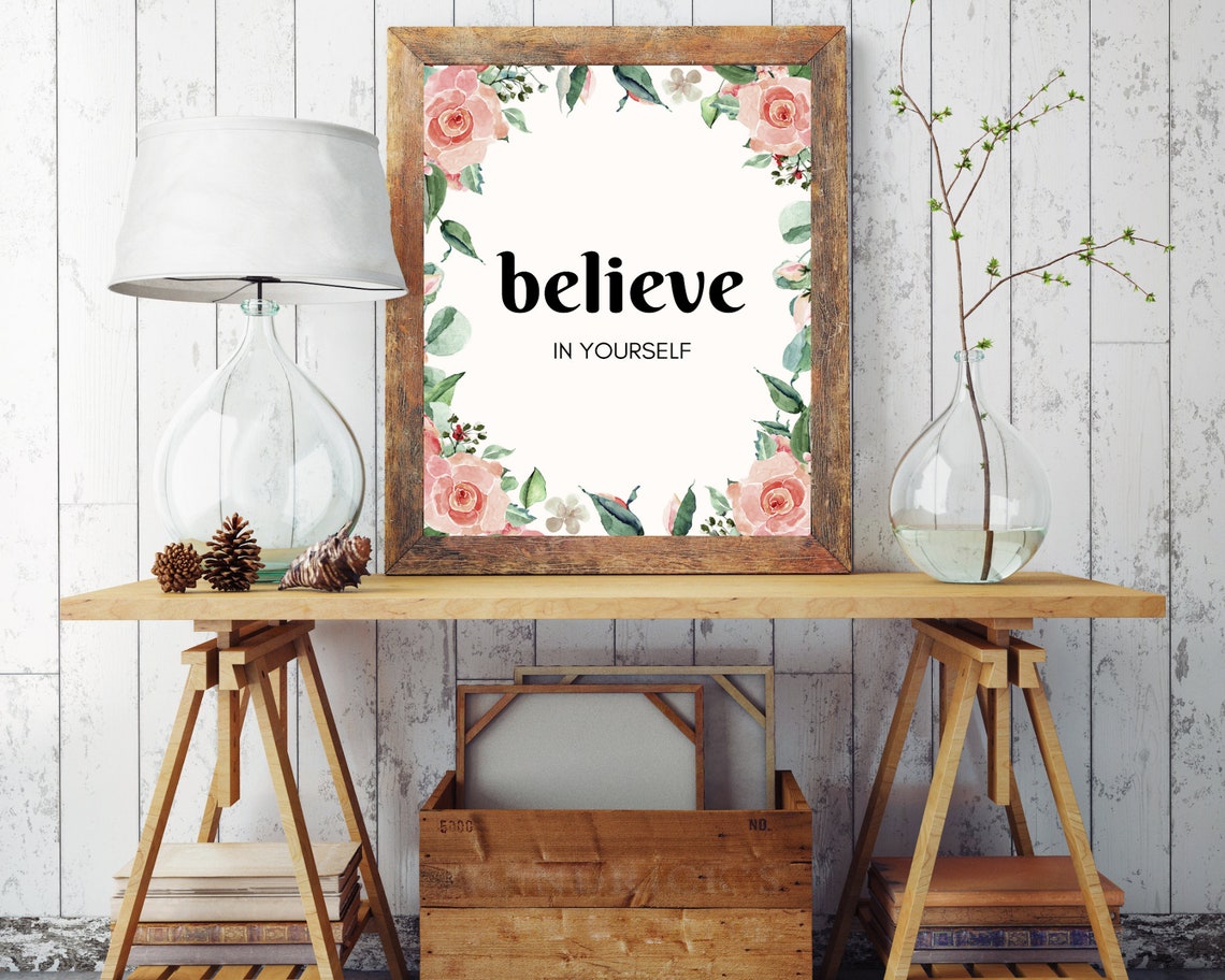 Self Love Printable Quote Self Care Wall Art Positive | Etsy