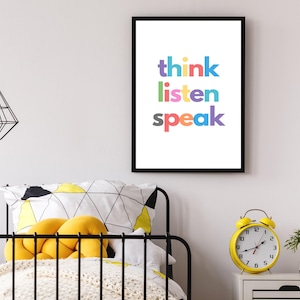 Classroom Printable Wall Art Decor | Children's Inspirational Print ...