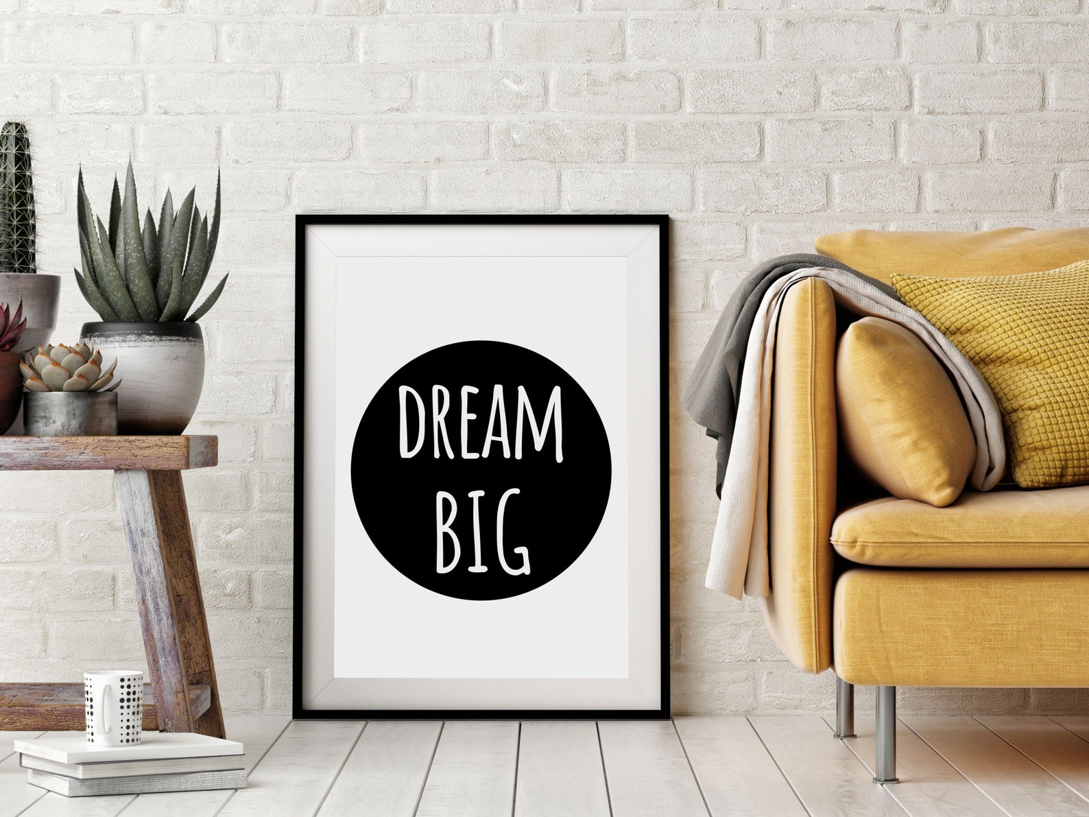 Dream Big Printable Quote Wall Art Decor Meaningful Gift - Etsy