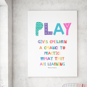 Printable Classroom Inspirational Quote | Children's Playroom Wall Art ...