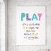 Printable Classroom Inspirational Quote Children's Playroom Wall Art ...